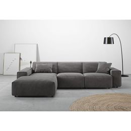 Ecksofa Andas, B:294cm H:71cm T:191cm, grau, 12% Polyaxryl, 88% Polyester, Wohnzimmer, Sofas, "Glimminge auch in Breitcord, Feincord, Bouclé + Easy