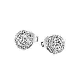 Firetti Damen Paar Ohrstecker "Schmuck Geschenk Silber 925 Ohrschmuck Kreise", 7,2mm, Silber 925 (Sterlingsilber), silber, Silber 925