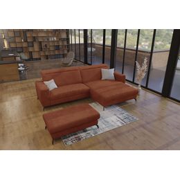 Sit & More Ecksofa SIT & MORE, B:290cm H:88cm T:178cm, rosa, 95%Polyester 5%Polyamid, Wohnzimmer, Sofas, "Bolero L-Form"