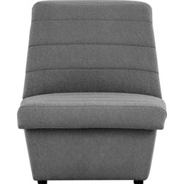 Sessel, B:72cm H:92cm T:103cm, grau, LOOKS by Wolfgang Joop, 100% Polyester, Sessel, "LOOKS VIII", Quersteppung, ohne Armlehnen, in zwei