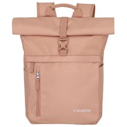 Travelite Damen Freizeitrucksack "BASICS Rollup Rucksack", rosa, Polyester, unifarben, Rucks&auml;cke, Arbeitsrucksack Sportrucksack Reiserucksack