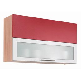 Wiho-K&uuml;chen Faltlifth&auml;ngeschrank WIHO K&Uuml;CHEN, B:90cm H:56,5cm T:35cm, rot, Spanplatte, Schr&auml;nke, "Montana", 90 cm breit