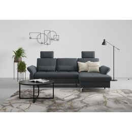Ecksofa Inosign, B:275cm H:89cm T:175cm, grau, 98%Polyester, 2%Polyamid, Wohnzimmer, Sofas, "Palm Beach L-Form", Federkern, mit