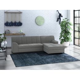 Ecksofa Inosign, B:239cm H:75cm T:152cm, grau, 95% Polyester, 5% Nylon, Wohnzimmer, Sofas, "Balme L-Form", Inkl. Zierkissen, wahlweise mit