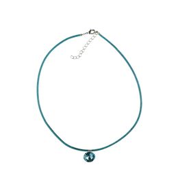 Damen Kette mit Anhänger "Frankfurt", blau, Basic, Collezione Alessandro, Glas, Halsketten, mit echtem Glasstein