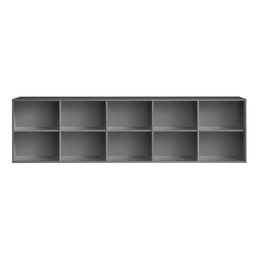 Sideboard, B:220cm H:61cm T:42cm, grau, HAMMEL FURNITURE, Massivholz, Spanplatte, Wohnzimmer, Sideboards, "Mistral, Hochwertig B&uuml;cherregal, Lowboard,