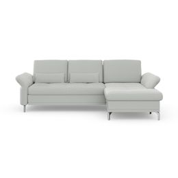 Ecksofa Inosign, B:269cm H:89cm T:175cm, grau, 100%Polyester, Wohnzimmer, Sofas, "Palm Beach L-Form", Federkern, mit Sitztiefenverstellung, wahlweise