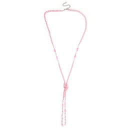 Damen Lange Kette "Heather", rosa, Basic, Collezione Alessandro, Glas, Halsketten, mit Glasperlen