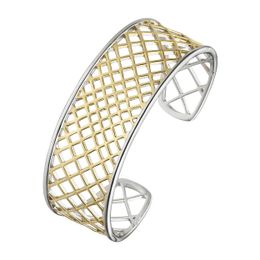 Jobo Damen Armspange, Silber 925 (Sterlingsilber), gold, Silber 925 (Sterlingsilber), Armb&auml;nder, 925 Silber bicolor vergoldet