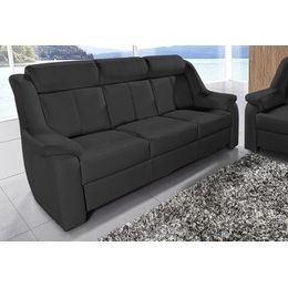 Sit & More 3-Sitzer SIT & MORE, B:190cm H:98cm T:95cm, schwarz, Altara Nubuck, Luxus-Microfaser (100% Polyester);PRIMABELLE-Microfaser, Luxus-Microfaser (100%