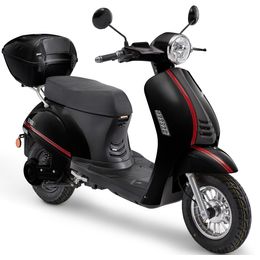 E-Mofaroller Luxxon "E 3000", schwarz, Elektromotorroller, 25 km/h, bis zu 65 km Reichweite, B:67,0cm H:109,5cm L:175,0cm