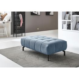 Sitzhocker DIE PLANBAR, B:126cm H:42cm T:76cm, blau, 100% Polyester, Büro, Hocker, "MP-IN18022"
