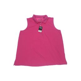 Ulla Popken Damen Poloshirt, pink, Gr. 54