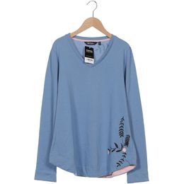 Ulla Popken Damen Sweatshirt, blau, Gr. 42