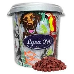 5 kg LYRA PET® Pferdefleischwürfel in 30 L Tonne