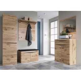 Schuhkommode LIVING CHARM "Twist" Sideboards Gr. B/H/T: 86 cm x 101,6 cm x 39,9 cm, 1, braun (viking eiche) Breite 86 cm