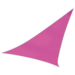 Perel - Sonnensegel, wasserabweisend, 5 x 5 x 5 m, 160 g/m², Polyester, Dreieck, Fuchsia