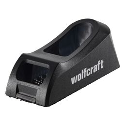 Wolfcraft Blockhobel 150 x 57 mm zum Bearbeiten von Holz, mit austauschbarer Hobelplatte, Schwarz
