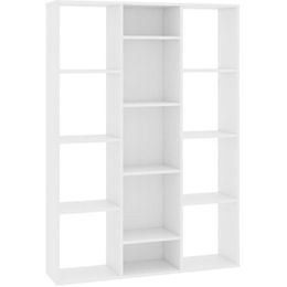 Raumteiler/Bücherregal Weiß 100x24x140 cm Holzwerkstoff vidaXL