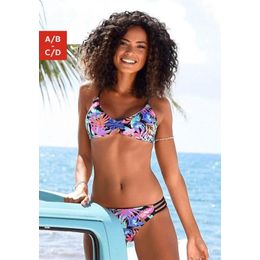 Bench. Triangel-Bikini-Top, Schwarz, Gr. 34C/D, Damen, Triangel-Bikinis, Material: Polyamid, Elasthan