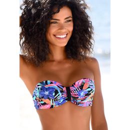 Bench. Bandeau-Bikini-Top, Schwarz, Gr. 40E, Damen, Bandeau-Bikinis, Material: Polyamid, Elasthan