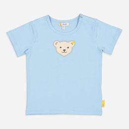 TK Maxx Blaues T-Shirt mit Teddybär-Logoaufnäher