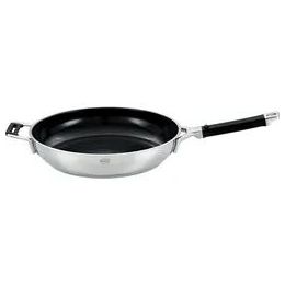 Rösle Bratpfanne RÖSLE "SILENCE PRO CeraPlus", silber (silberfarben, schwarz), B:33,5cm H:9,7cm L:60cm Ø:32cm, Pfannen, natürliche Quarzversiegelung ohne PTFE/PFAS, Induktion