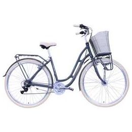 Tourenrad FASHION LINE "21-Gang Tourenbike" Fahrräder Gr. 48cm, 28 Zoll (71,12cm), grau (anthrazit + anthrazit)