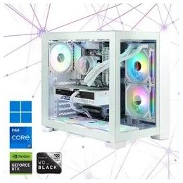 Hyrican Gaming-PC "SNOW 7362" Computer DDR5 RAM; PCIe Gen4; Windows 11 Gr. Windows 11, 32 GB RAM 2000 GB SSD, weiß