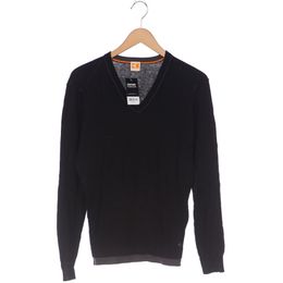 BOSS Orange Herren Pullover, schwarz, Gr. 46