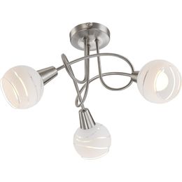 Globo Lighting - ELLIOTT - Deckenleuchte Metall Nickel matt, 3x E14