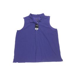 Ulla Popken Damen Poloshirt, blau, Gr. 54