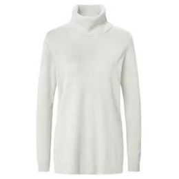 Rollkragen-Pullover Modell Tamara Peter Hahn Seide/Kaschmir weiss, 44