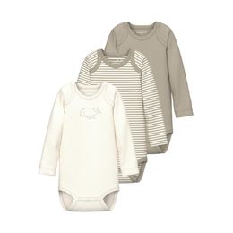 name it Body Jungen Gr&ouml;&szlig;e 80 creme / dunkelbeige / eierschale