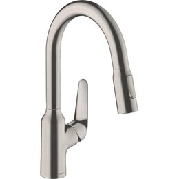 Hansgrohe Spültischmischer 180 mit sBox Ausziehbr.M4216-H180ST edelstahl-optik, 71821800 71821800