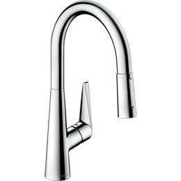 Hansgrohe Spültischmischer Talis S 200 chrom mit Ausziehbrause, 72813000 72813000