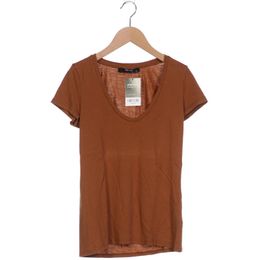 Hallhuber Damen T-Shirt, braun, Gr. 34