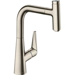 Hansgrohe Spültischmischer 220 Select mit sBox Ausziehausl.M5115-H220ST edelstahl-optic, 73852800 73852800