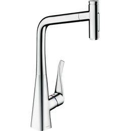 Hansgrohe Spültischmischer 320 Select 2jet sBox Ausziehbrause M7117-H320 chrom, 73816000 73816000