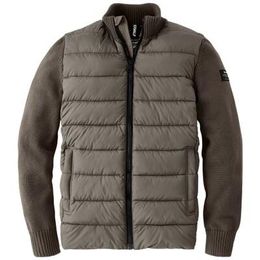 ECOALF Herren-Stepp-Strickjacke S Oliv