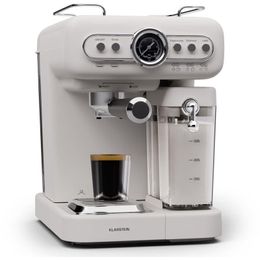 Klarstein - Espresso Siebträgermaschine mit Milchaufschäumer, 1,2L Mini-Espressomaschine mit Siebträger, 1350 Watt Kaffeemaschine Klein,