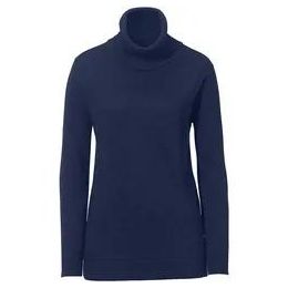 Rollkragen-Pullover Modell Tamara Peter Hahn Seide/Kaschmir blau, 36