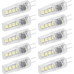 Ej.life - 10 Stück G4 8LED-Licht 2835 Lampenchips 2W 360 Winkel PC-Lampe G4 LED-Lampe 2W 360 Winkel 180LM PC-Material,