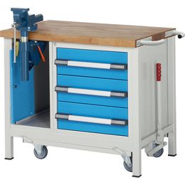 Fahr- und absenkbare Werkbank, Gestellbauweise Serie 8000 eurokraft pro