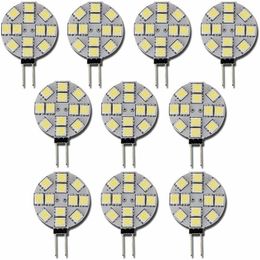 10 x G4-LED-Leuchtmittel, DC 12 V, nicht dimmbar, weiß, 6000 K, Ersatz-Glühbirne, 20 W, Halogenlampe für Küche, Wohnmobil, Wohnmobil, Anhänger, Boot