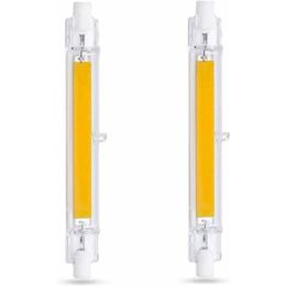 ECHOO Led R7S 118 mm, 10 w, warmweiß, 3000 k, 1000 lm, R7S J118 Halogenlampe, entspricht 80 w, 100 w, nicht dimmbar, R7S 118 mm, schlanke COB-LED-Glühbirne