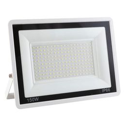 Greenice LED-Flutlicht 150 w, 12.000 lm, 6.000 °k, IP66, dimmbar, 60.000 Std., weiße Oberfläche [LM-6013-W-CW]