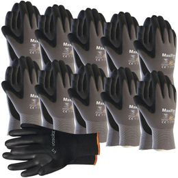 vasalat Maxiflex Handschuhe Gr. 10 Ultimate 10 Paar - Arbeitshandschuhe Herren und Damen mit hervorragendem Grip - Montagehandschuhe Nitril