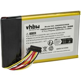 1x Akku kompatibel mit Magellan TRX7 gps Navigation Navi (3800 mAh, 3,7 v, Li-Polymer) - vhbw