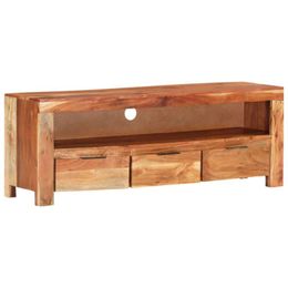 vidaXL - TV-Schrank 110x30x40 cm Massivholz Akazie